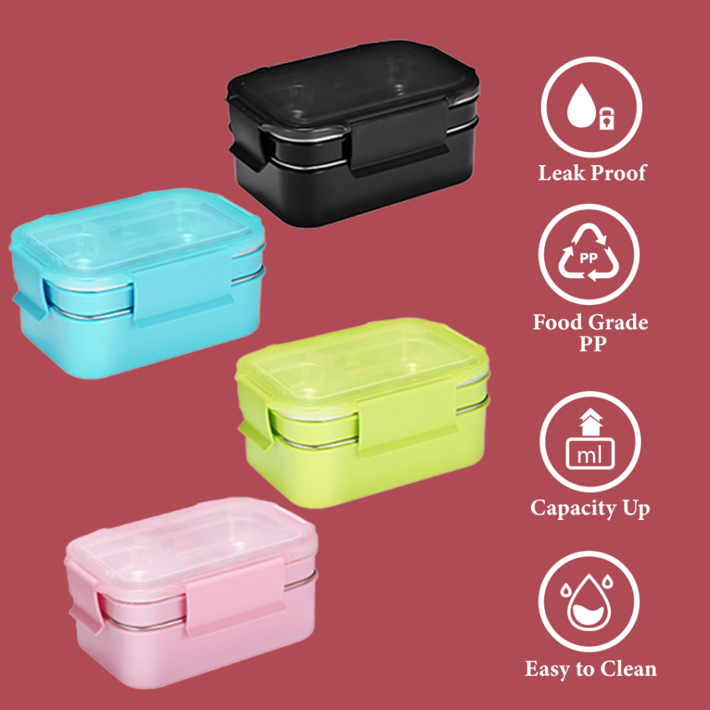 Double Layer Lunch Box - 1350ml | Certo Solution